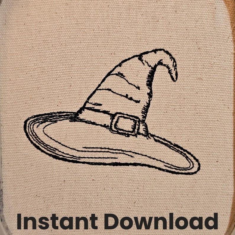 Halloween Embroidery Design | Machine Embroidery File | Witches Hat ...