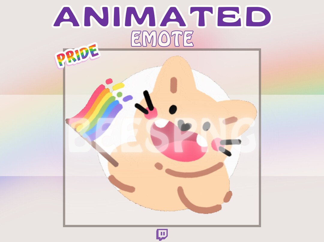 Twitch Emote ''pride Cat'' Emotes for Twitch Pride Emotes, Cute Emotes ...