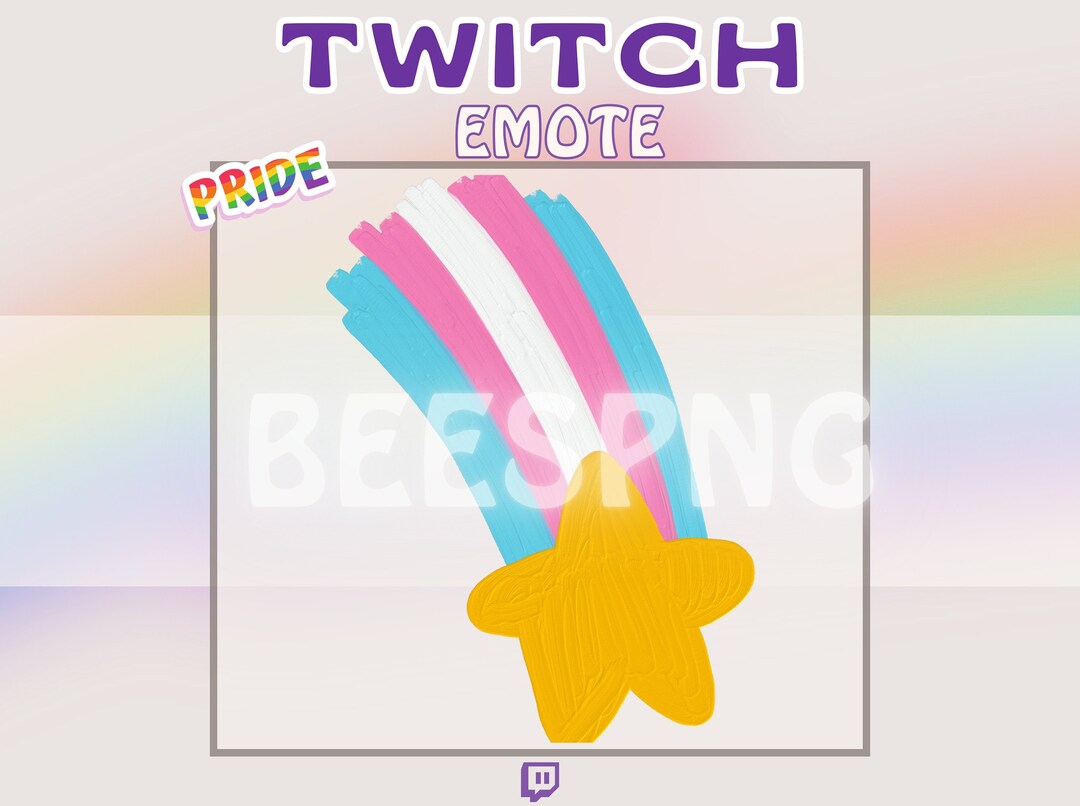 Twitch Emote ''trans Pride Star'' Emotes for Twitch Pride Emotes, Pride ...