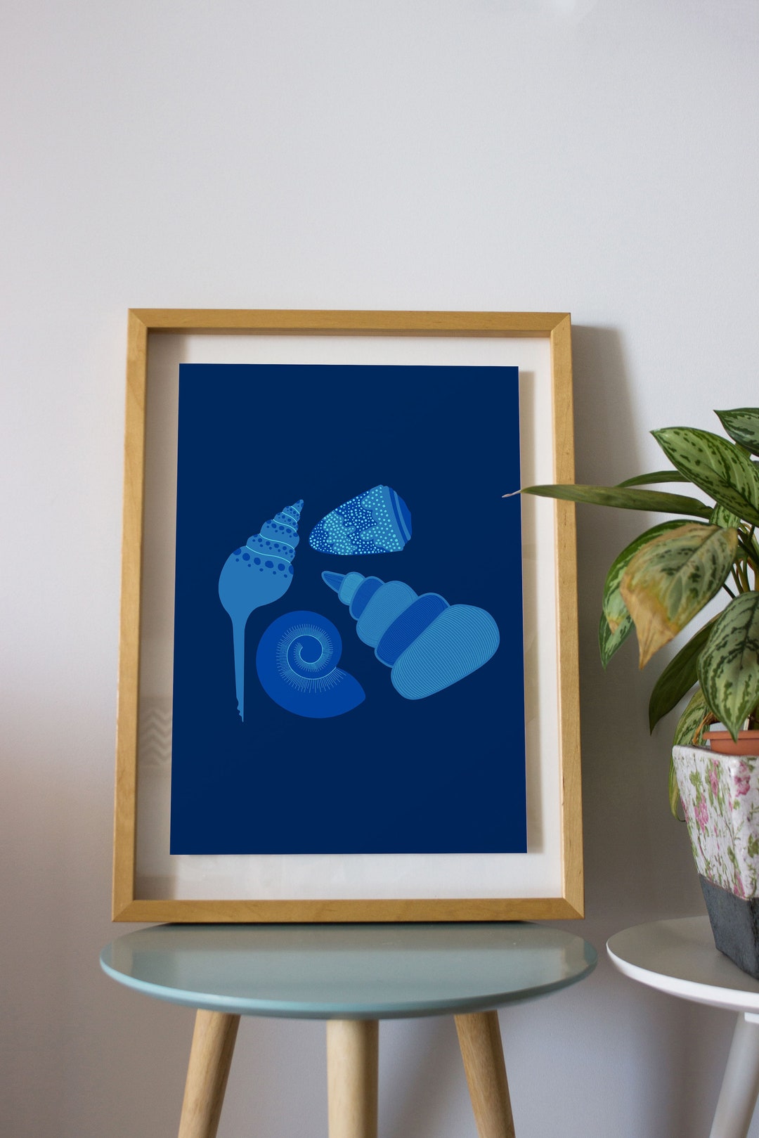 Printable Shades of Blue Art Print - 18x22 Downloadable Wall Decor ...