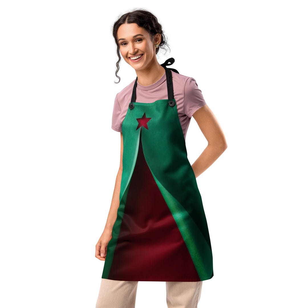 Festive Fold Christmas Tree Unisex Apron - Etsy