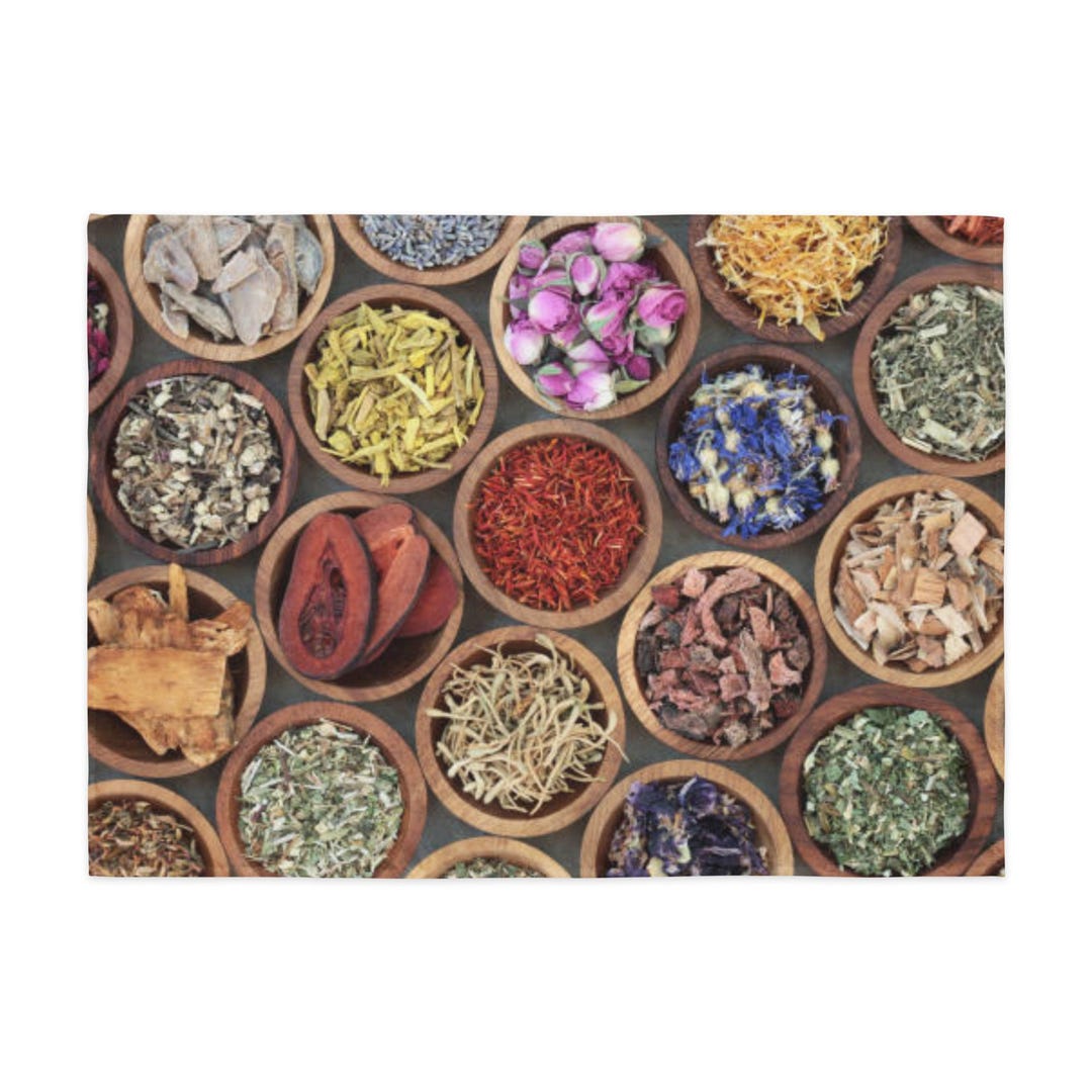 Herbal Tea Herb Display, Photography Artwork, Indoor Wall Tapestry - Etsy