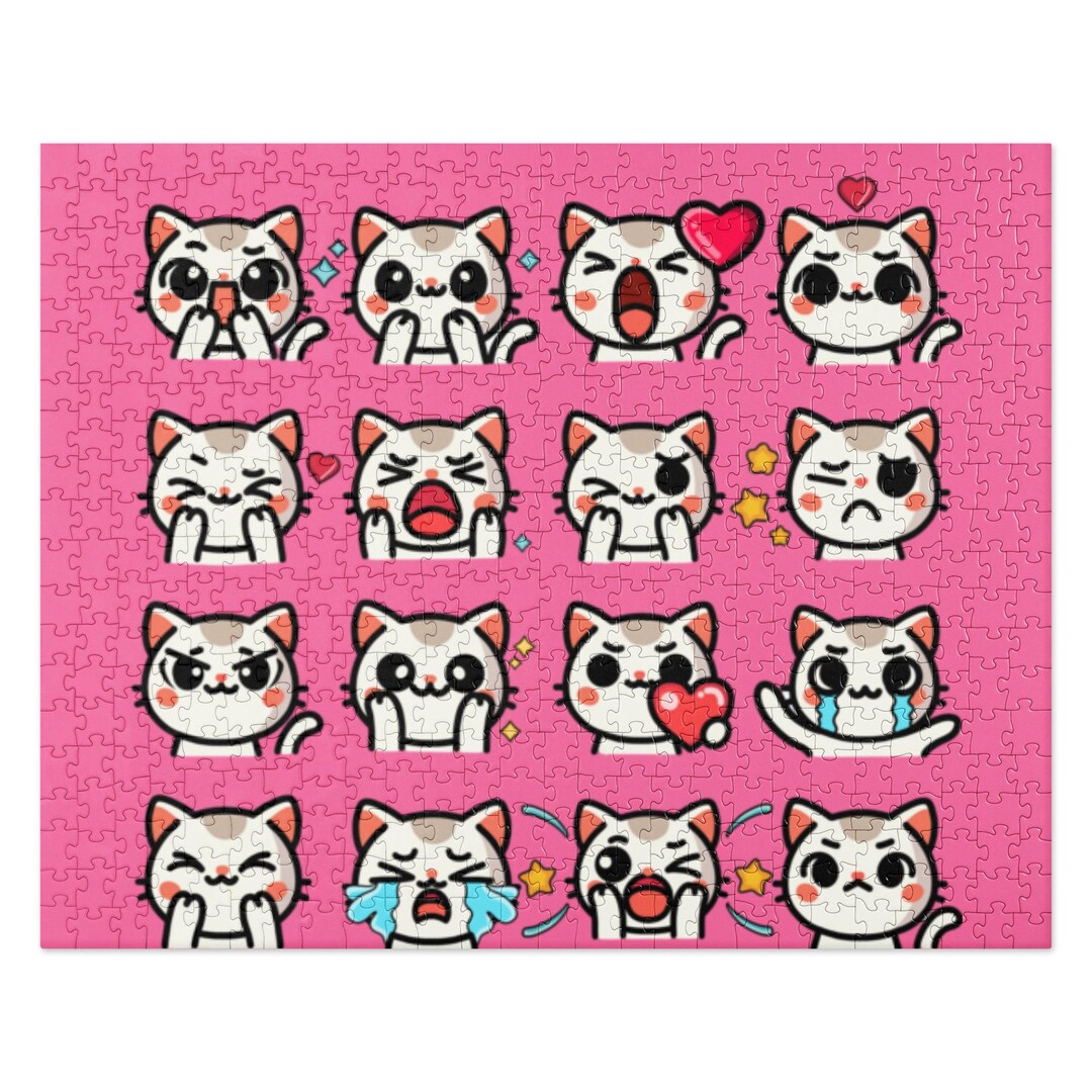 How Are You Feeling, Cat Emotions Jigsaw Puzzle - Etsy