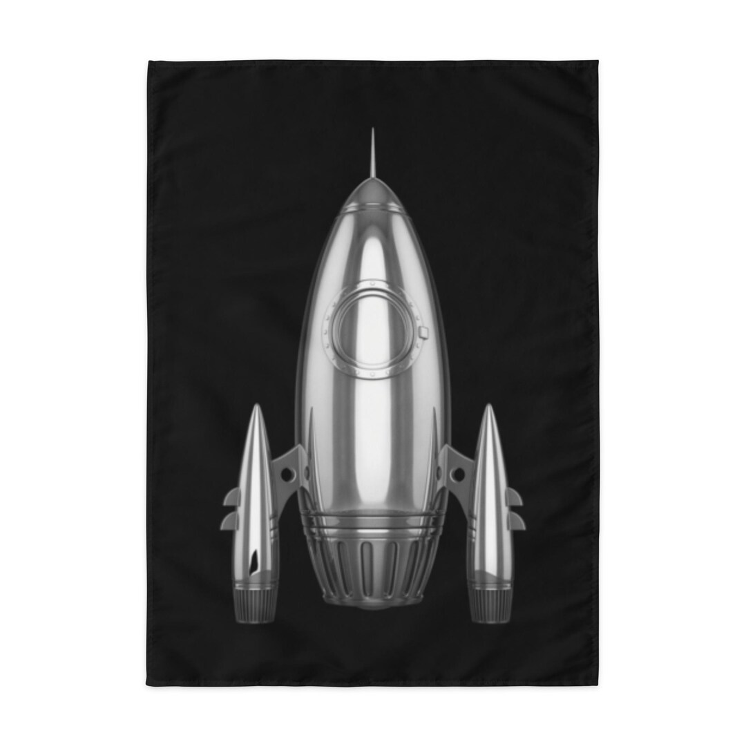Spaceship Blast off Indoor Wall Tapestry - Etsy