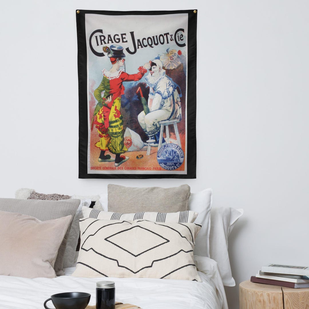 Vintage Paris France Circus Poster, Cirage Jacquot, Indoor Wall ...