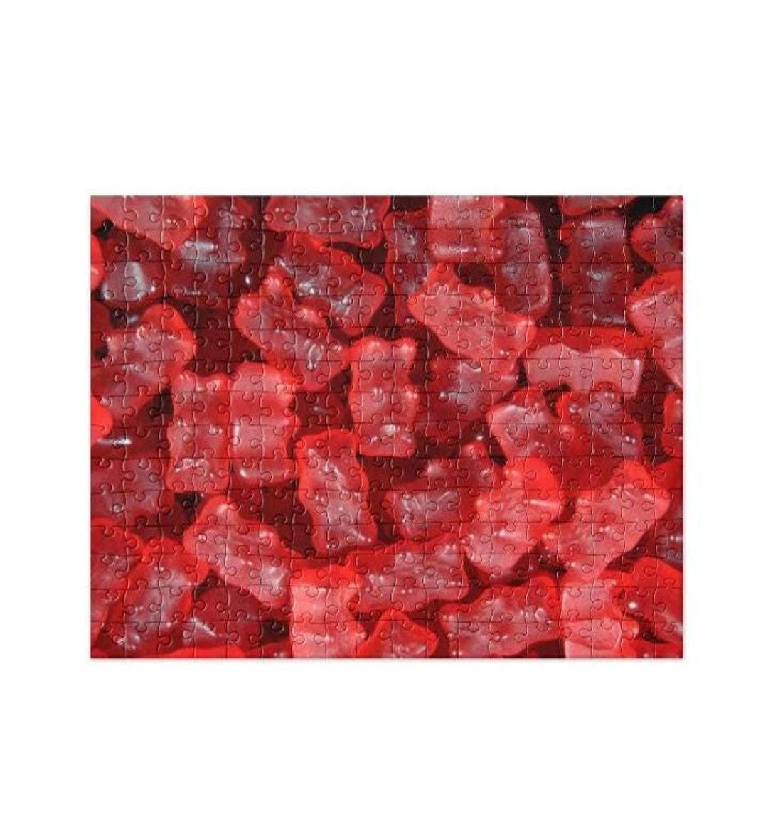 Red Gummy Bear Jigsaw Puzzle - Etsy