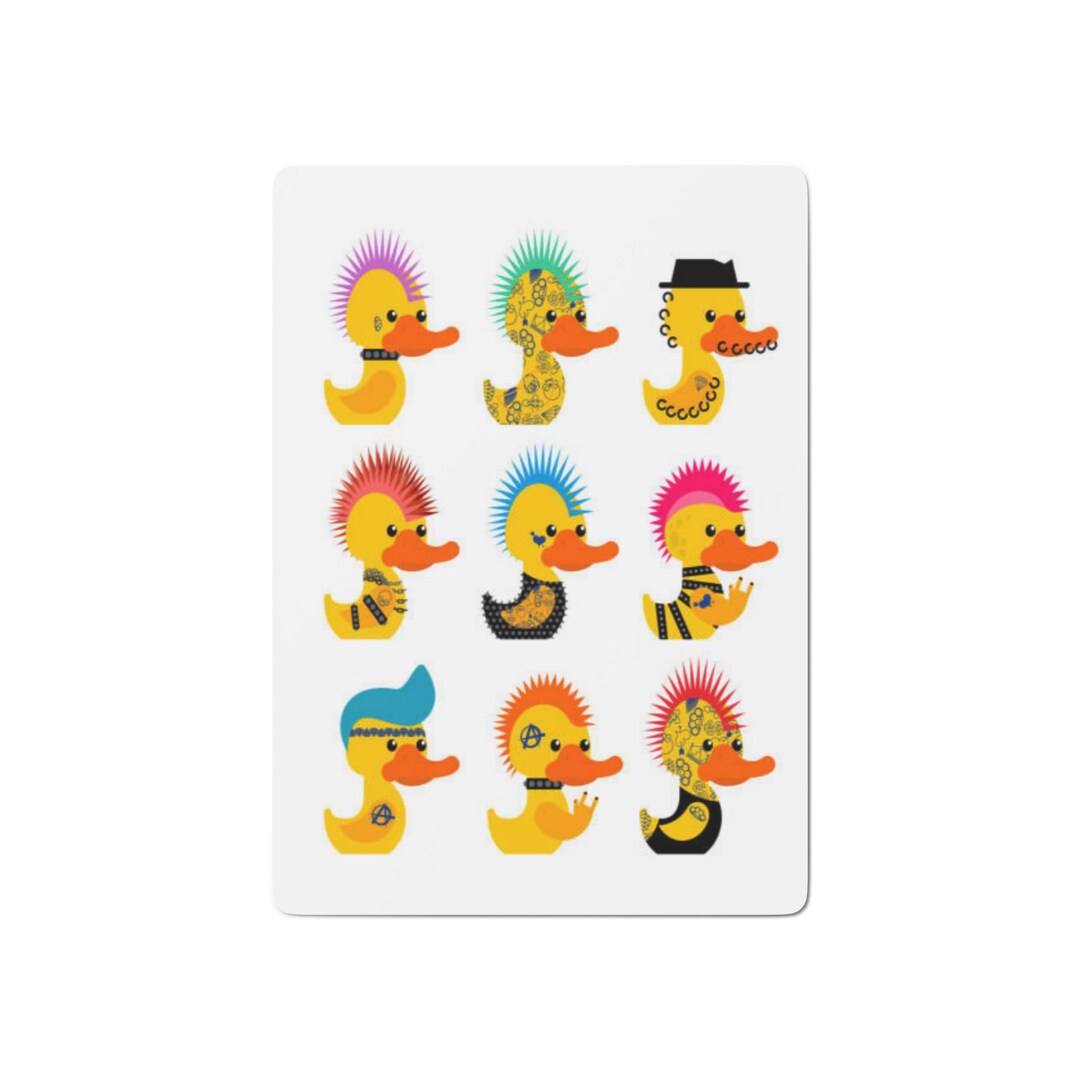 Punk Ducks Poker Playing Cards - Etsy