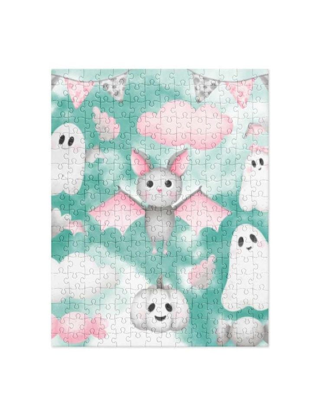 Pink Little Bat Jigsaw Puzzle - Etsy