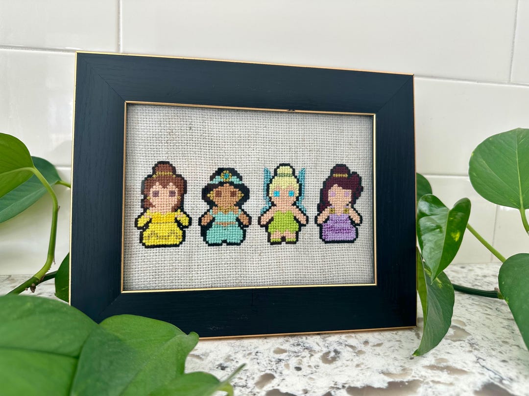 Custom, Disney, Princess, Needle Point, Cross Stitch, Handmade, Fandom ...