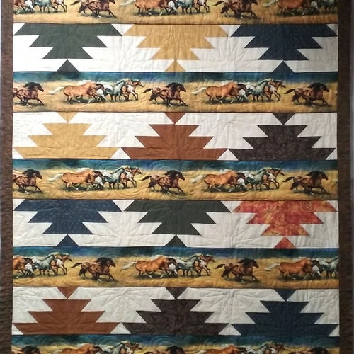 Western Style Patchwork Quilt PDF Instant Download Lap Quilt - Etsy