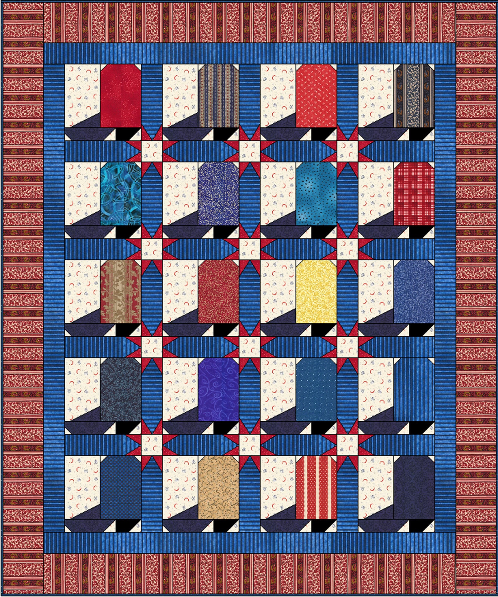 Cowboy Boot Paper Piece Quilt Pattern