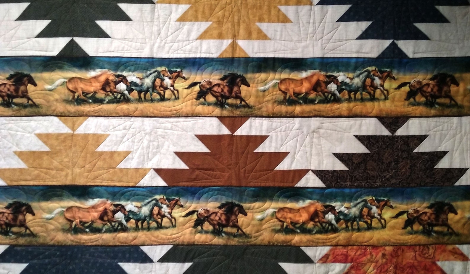 Western Style Patchwork Quilt PDF Instant Download Lap Quilt Pattern ...