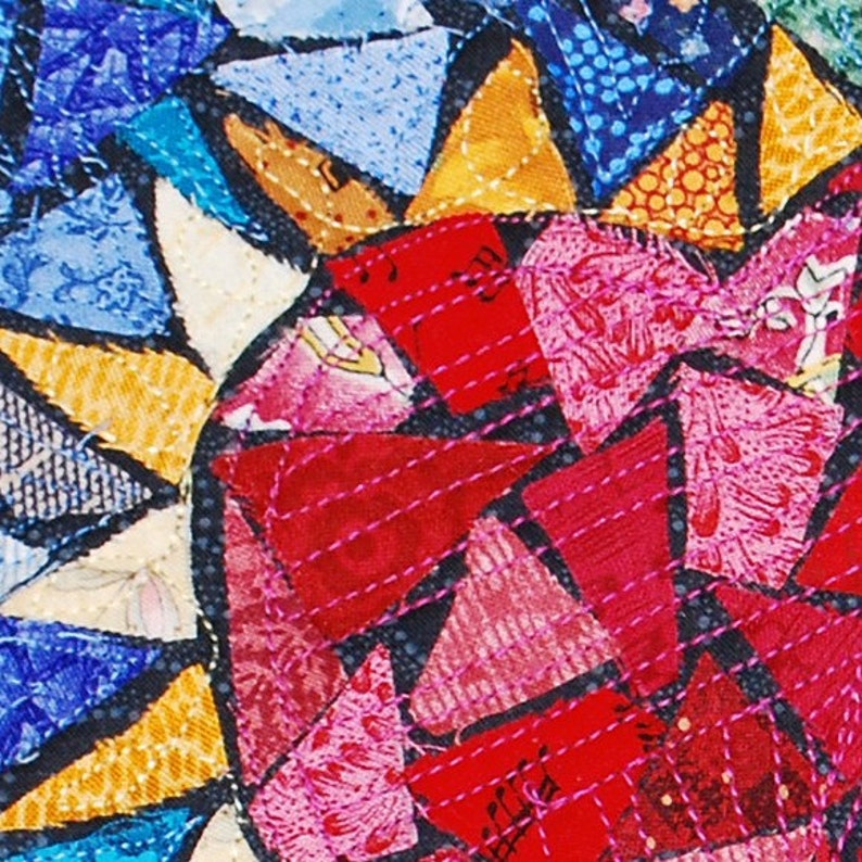 I Heart You Fiber Mosaic Cubicle Art 8X10 With FREE SHIPPING - Etsy