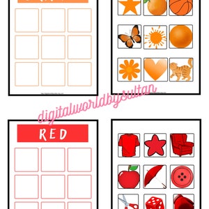 Color Sorting Posters, Preschool Worksheet, Preschool Printable ...