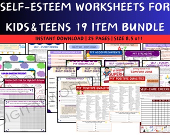 10 Child Therapy Worksheets Packet for Counseling - Etsy