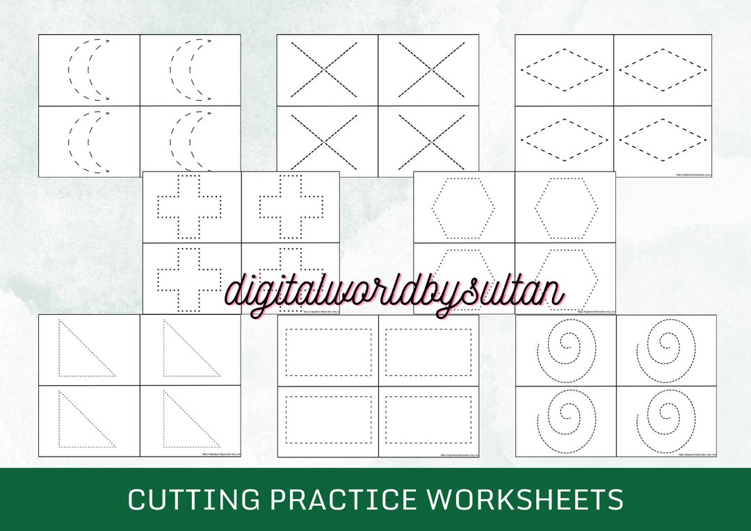 Scissor Skills | Cutting Practice | Preschool Worksheets | Preschool ...