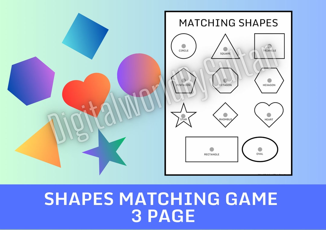 Educational Activity, Shapes Worksheet, Homeschool Printable, Busy ...