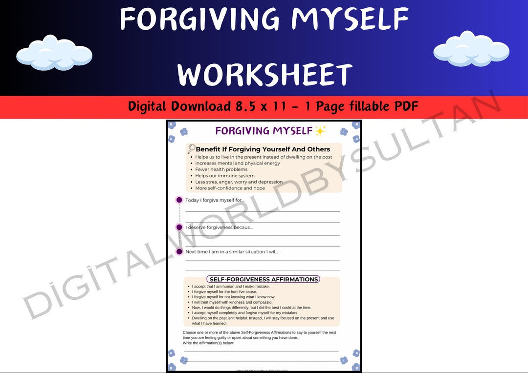 Self-esteem Coping Skills Tracker for Teens Fillable Worksheet Mental ...