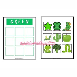 Color Sorting Posters, Preschool Worksheet, Preschool Printable ...