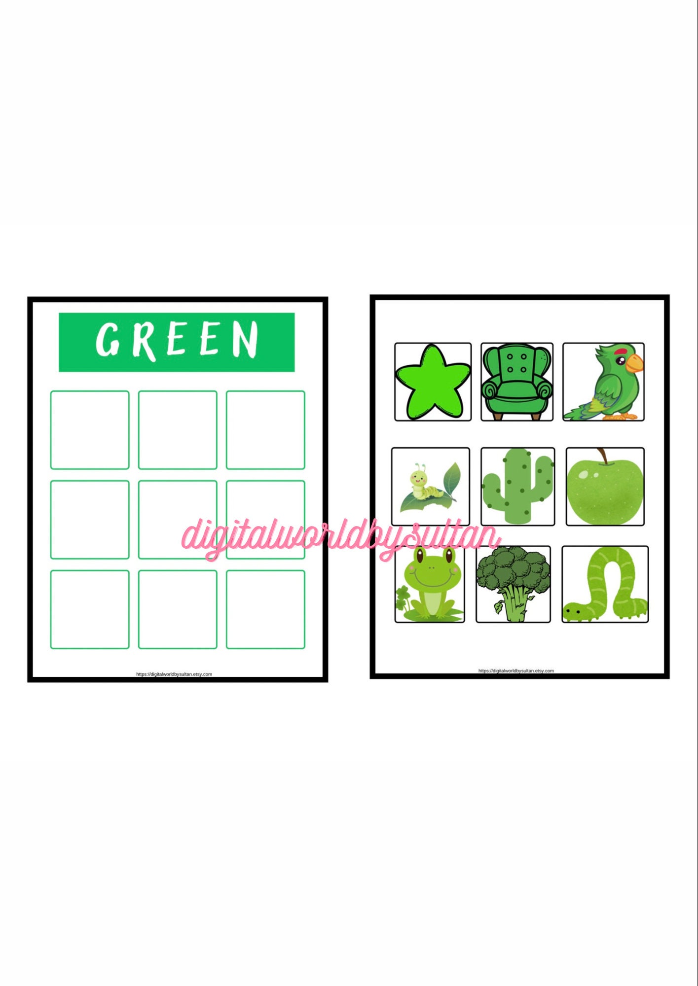 Color Sorting Posters, Preschool Worksheet, Preschool Printable ...