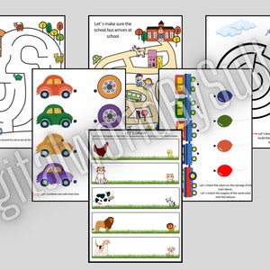 Line Study, Matching, Educational Game, Maze, Educational Worksheets ...
