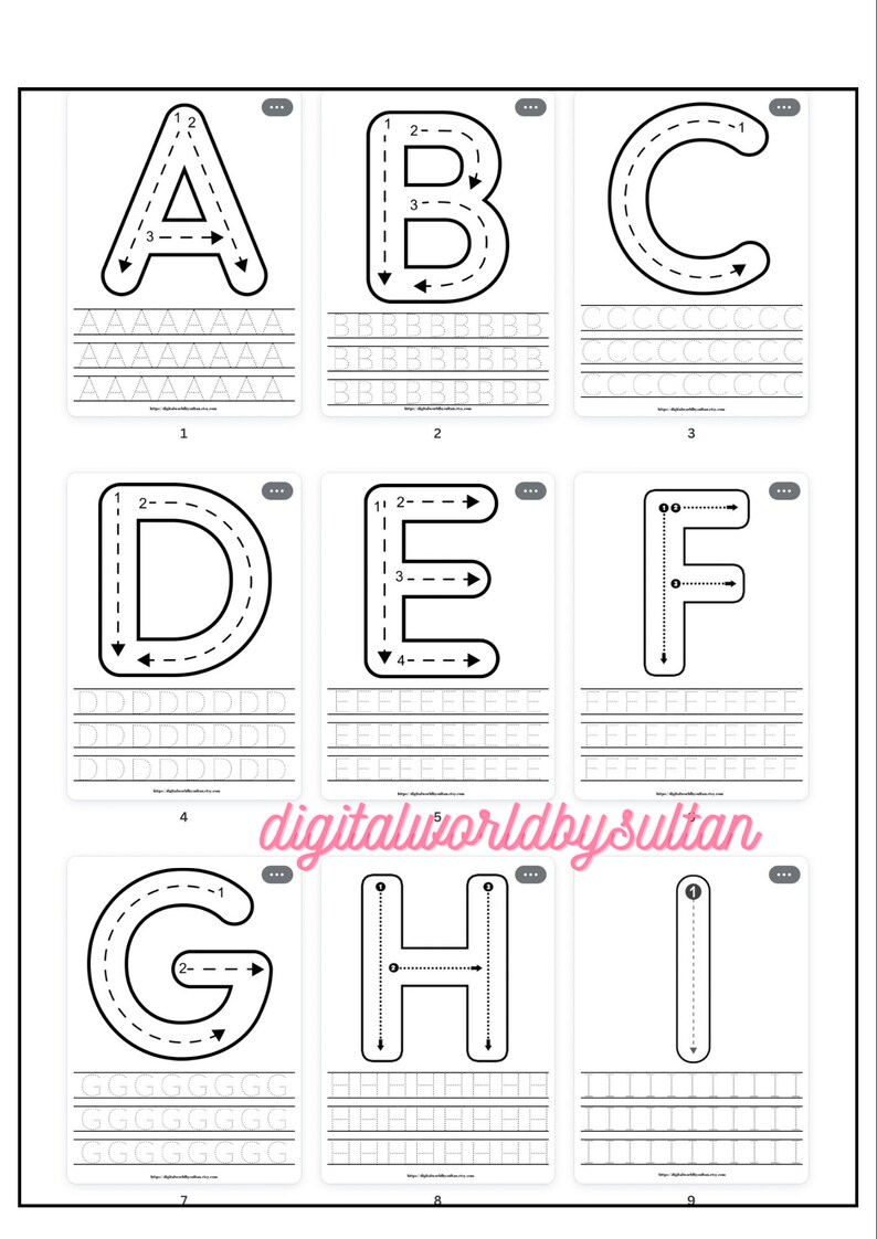Letter Formation Cards, Alphabet Tracing App, Preschool, Kinder, First ...