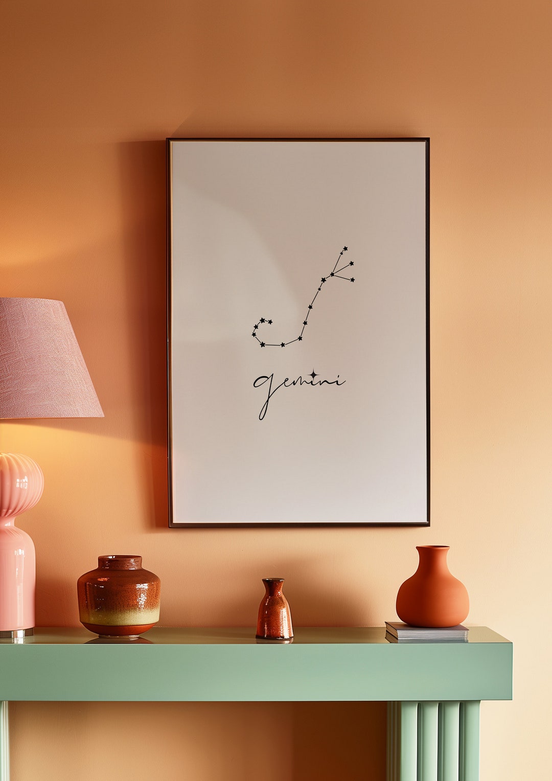Personalized Constellation Wall Art, Zodiac Sign Decor, Gallery Wall ...