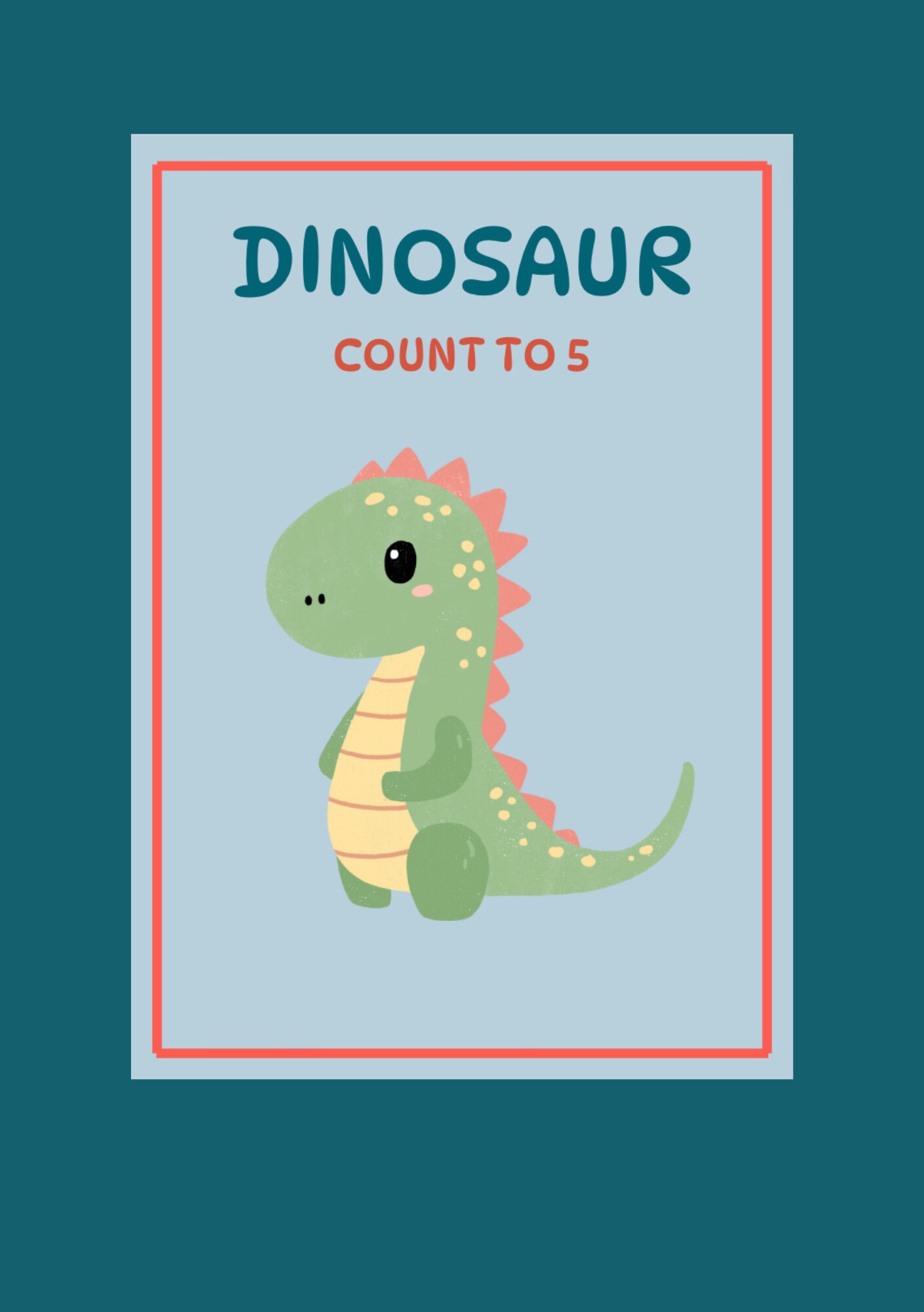 Dinosaur Counting Book, Teach Your Young Children How to Count With Fun ...