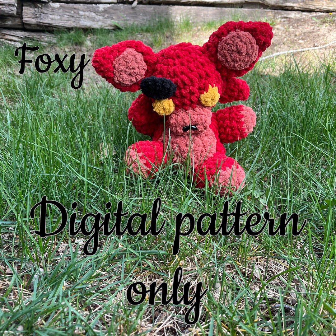 Crochet Foxy Pattern Five Nights at Freddys Foxy the Pirate Amigurumi ...