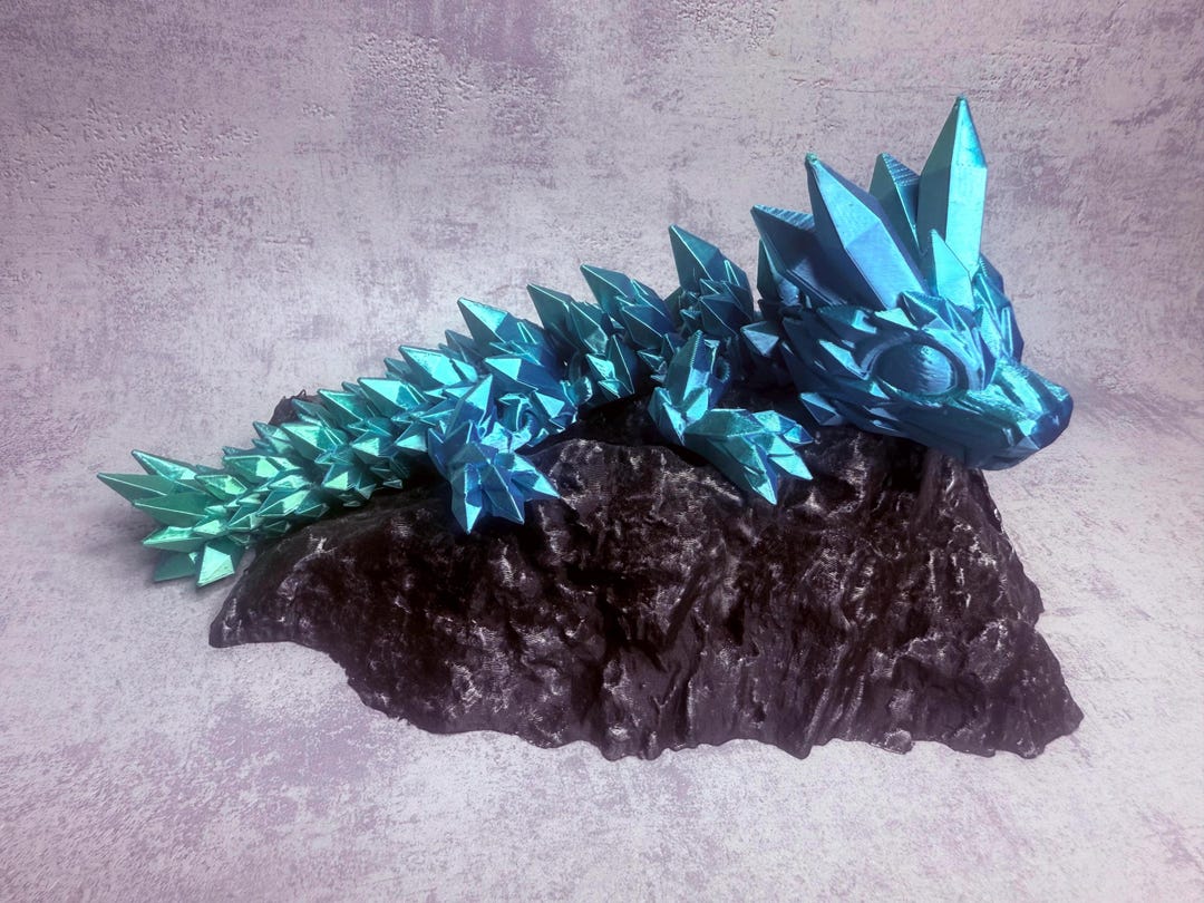 Articulated Dragon – 27cm 3D Printed Fantasy Figurine – Cinderwing3d ...
