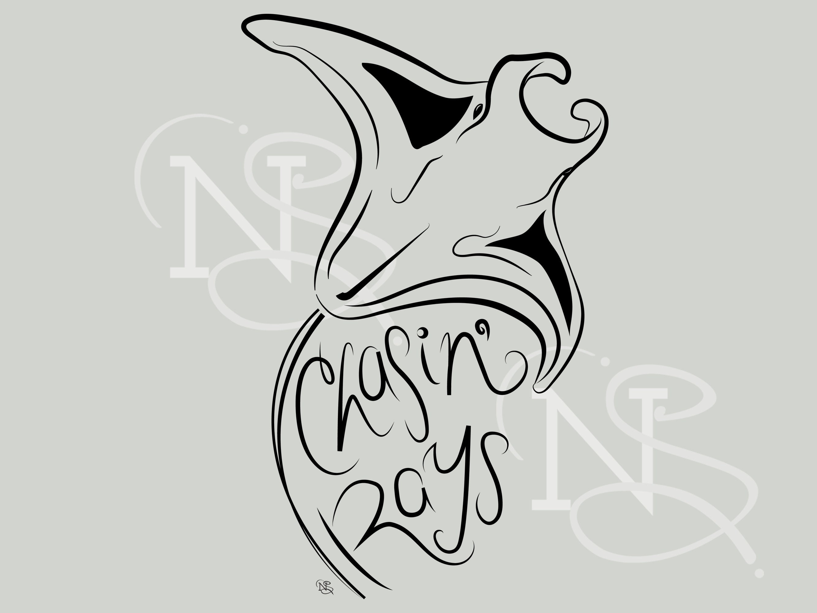Manta Ray | Chasing Rays | SVG, EPS, PNG Digital Download Illustration ...
