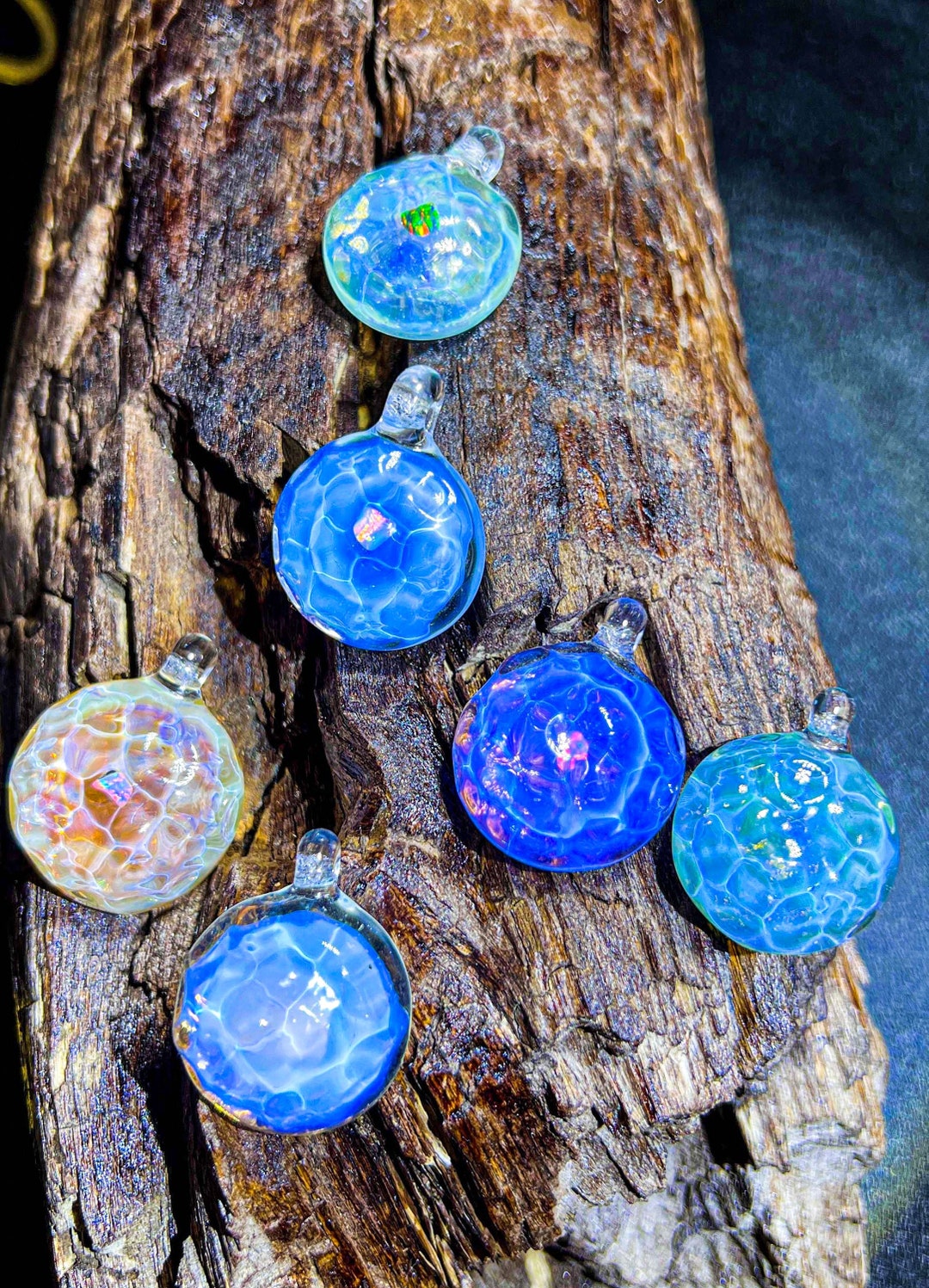 Pool Water Pendant,wave Pendant,ocean Necklace,wave Necklace,glass ...