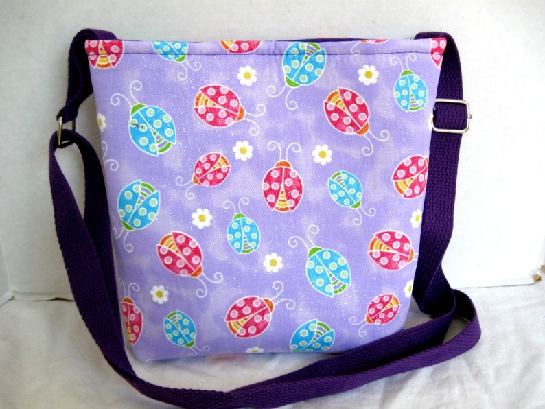 Ladybug Cross Body Purse Purple Ladybugs Hip Bag Lady Bug | Etsy