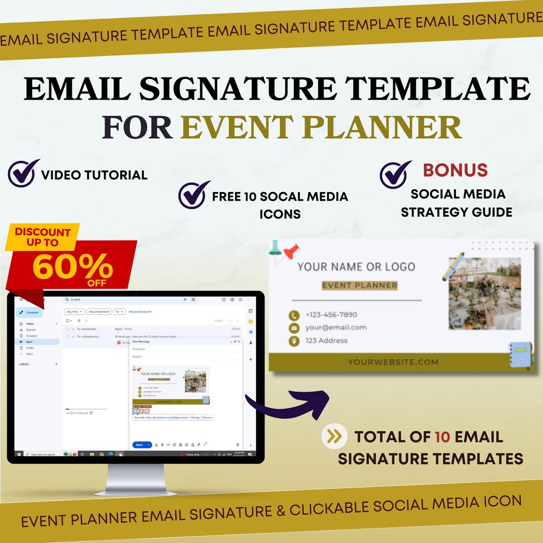Event Planner Email Signature, Event Planning Business, Event Planner ...
