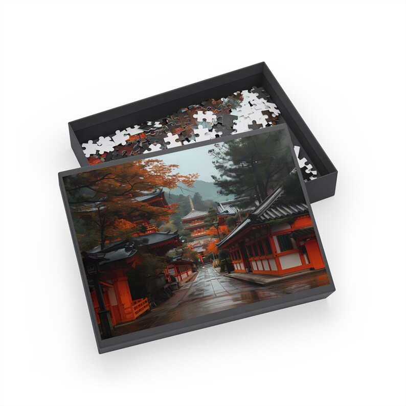Tranquil Allure of Japan: Temples Garden Personalized Puzzle - Japanese ...