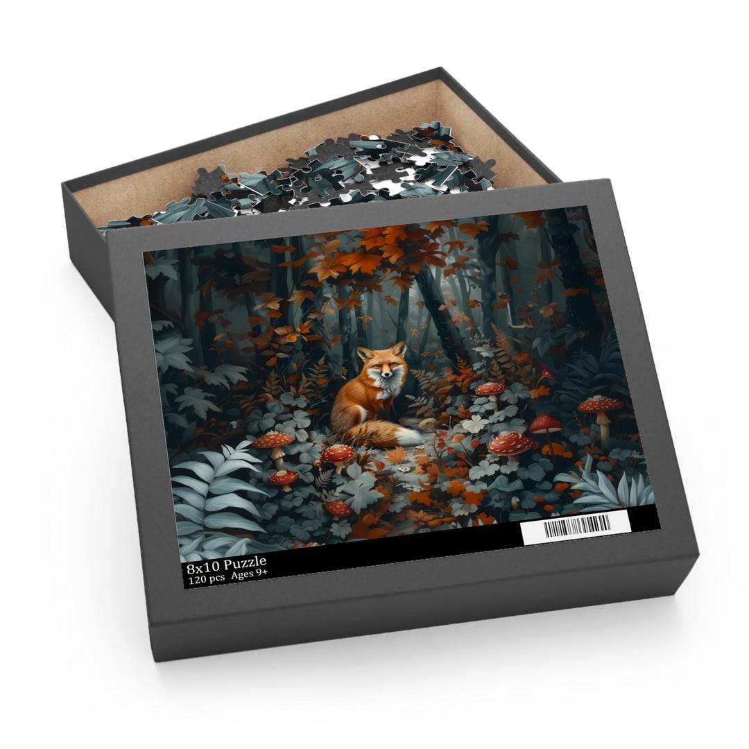 Red Fox Jigsaw Puzzle, Enchanted Forest Scene, Fantasy Art, 500-piece ...