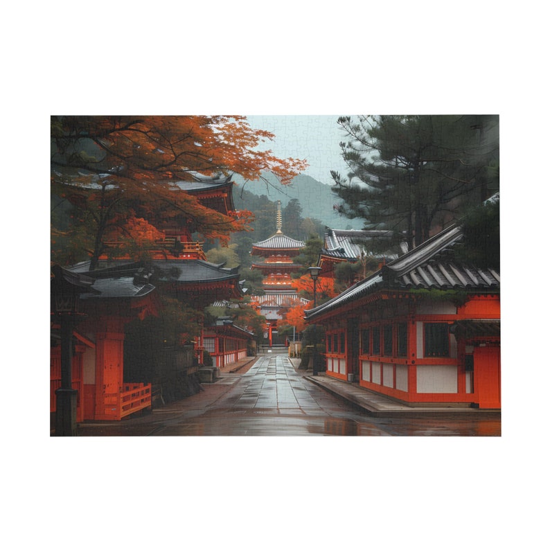 Tranquil Allure of Japan: Temples Garden Personalized Puzzle - Japanese ...