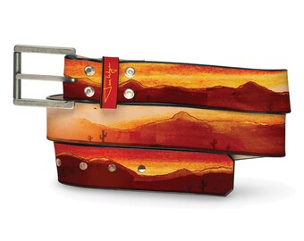 Sea Monsters Leather Belt Handmade Leather Belt Monster | Etsy