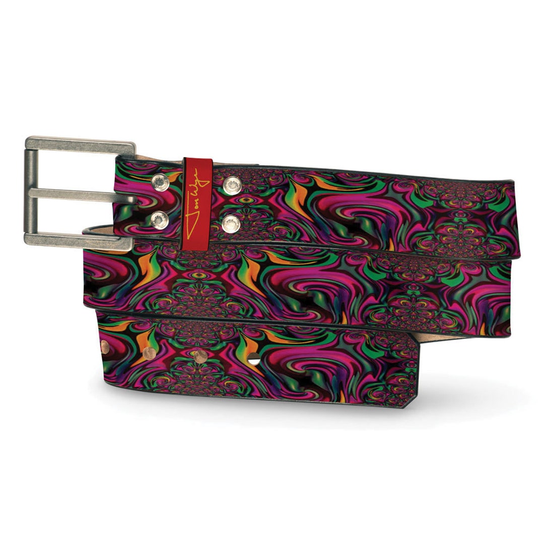 Multi-universe Theory Leather Belt, Multi-colored Belt, Leather Belt ...