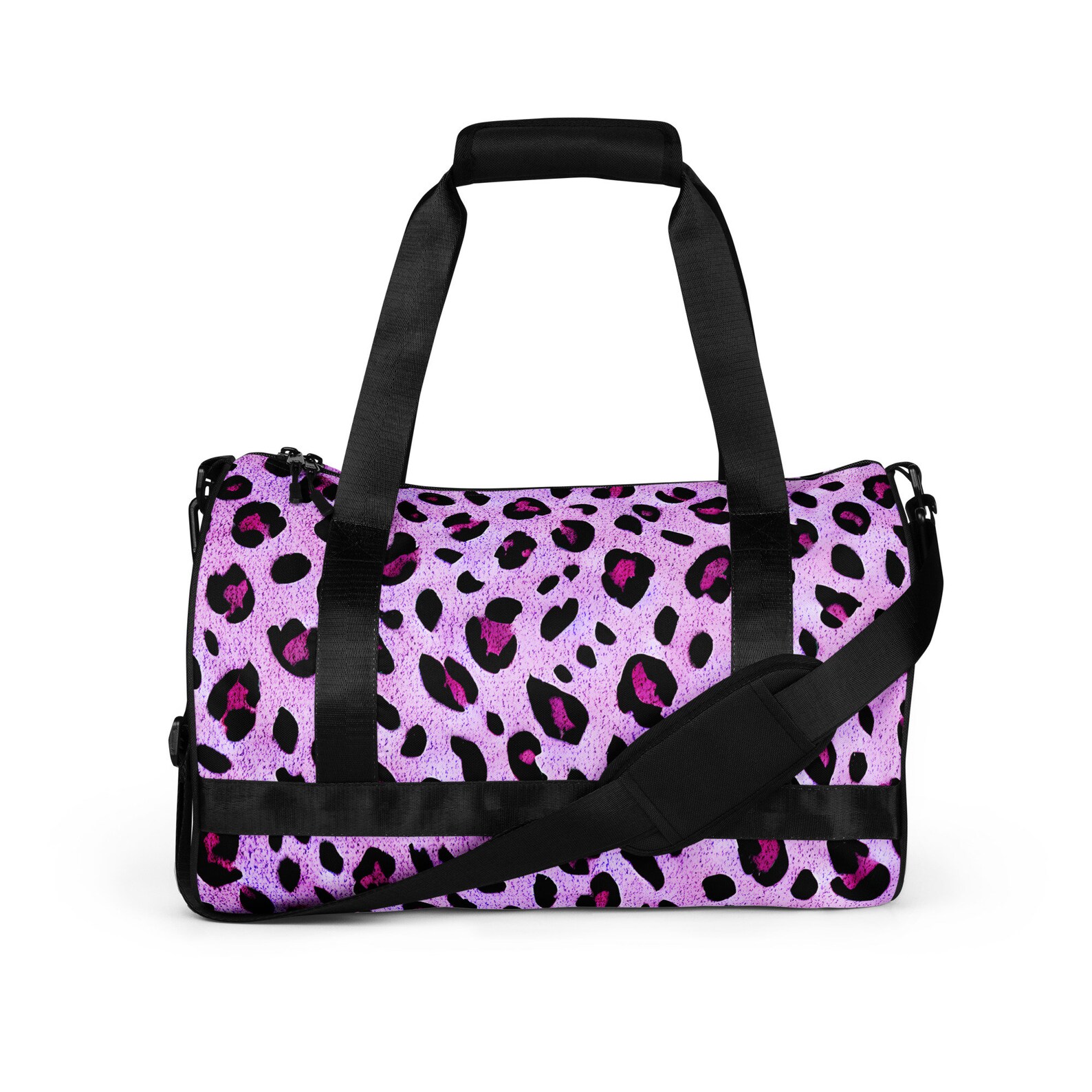 Purple Leopard Print Duffle Bag Stylish, Spacious, and Perfect for ...