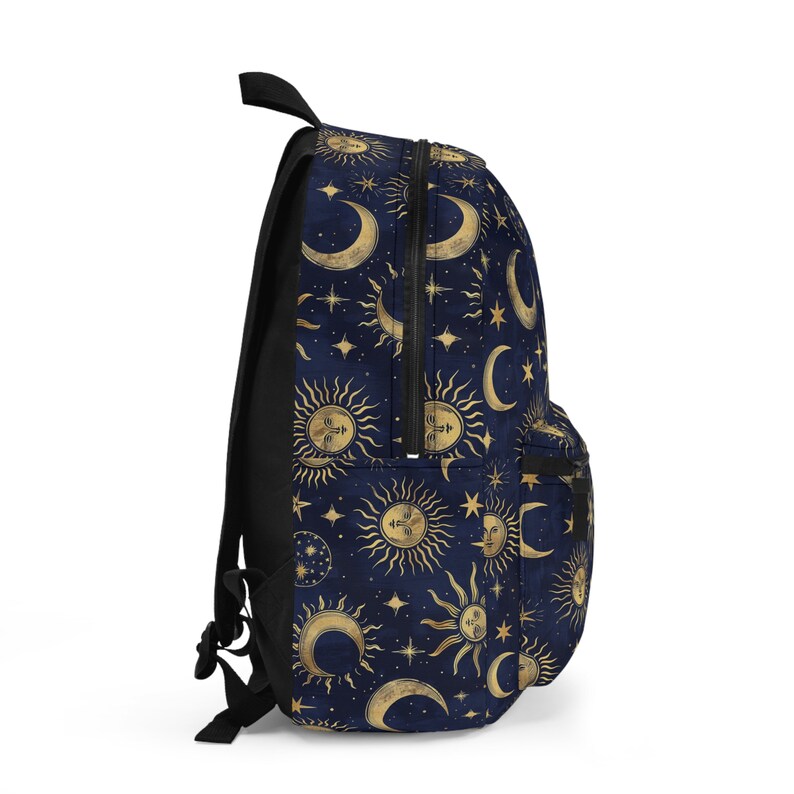 Sun, Moon, and Star Backpack Celestial Book Bag for School and Travel ...