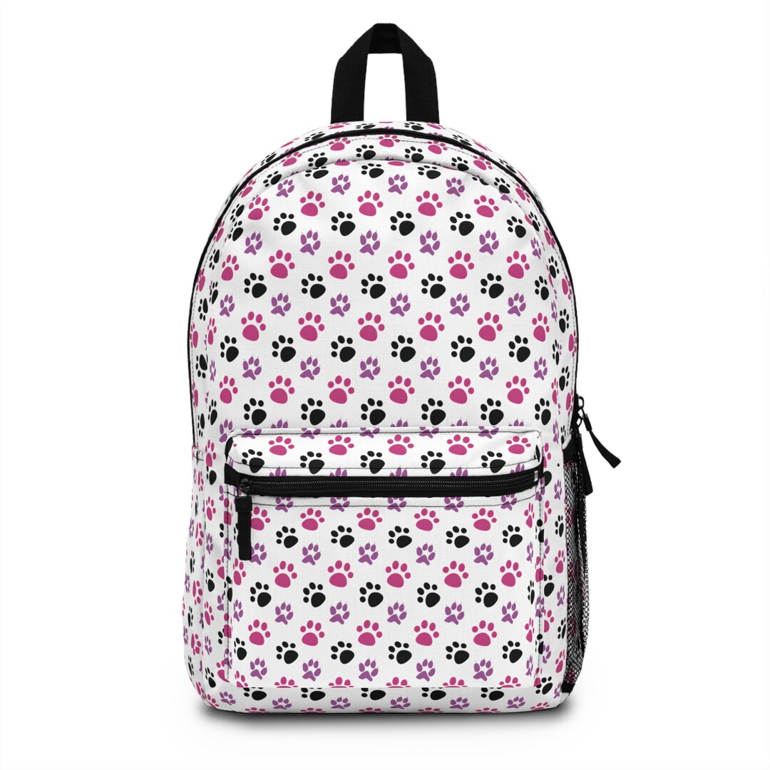 Dog Paw Print Backpack Stylish Animal Lover's Bag Durable and Spacious ...