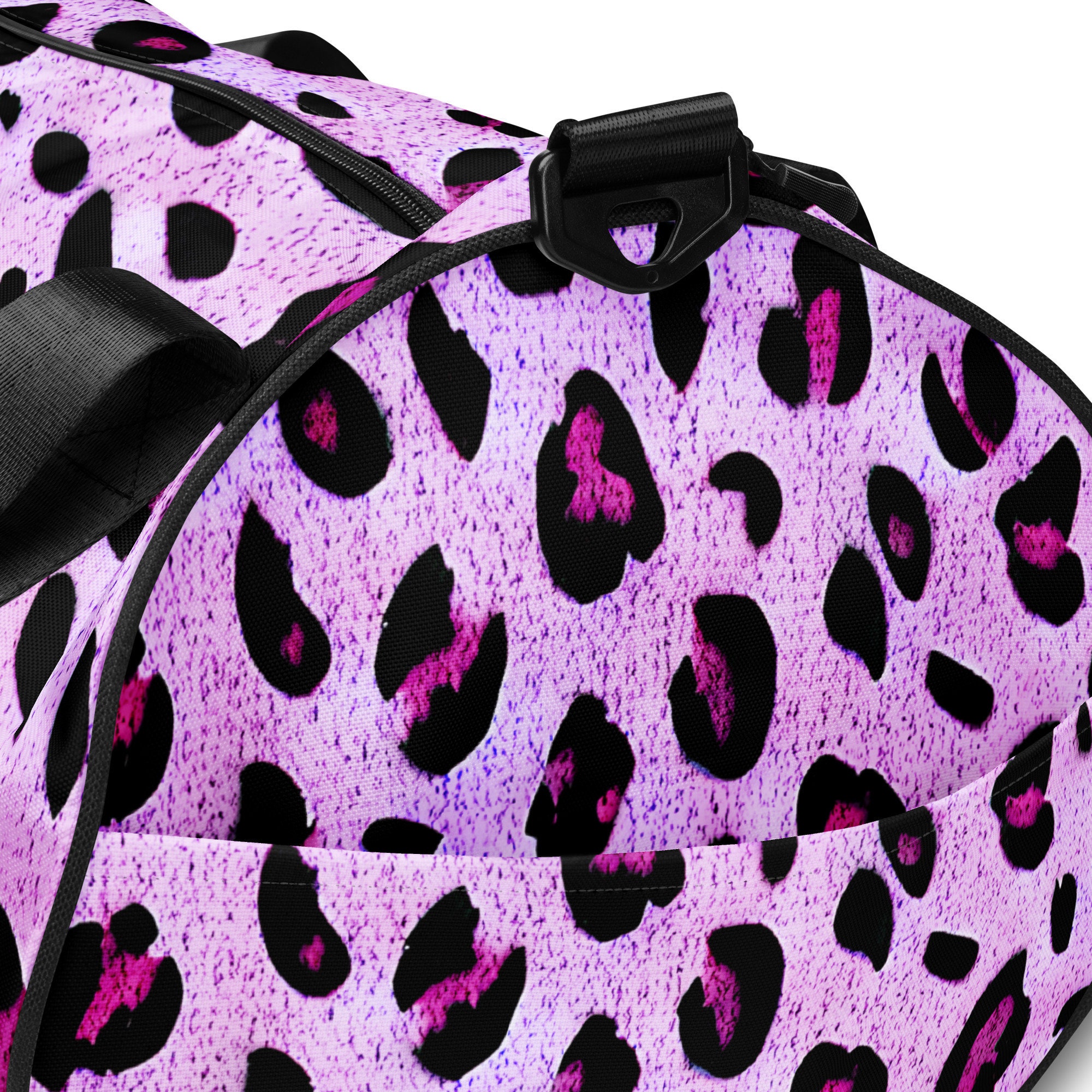 Purple Leopard Print Duffle Bag Stylish, Spacious, and Perfect for ...