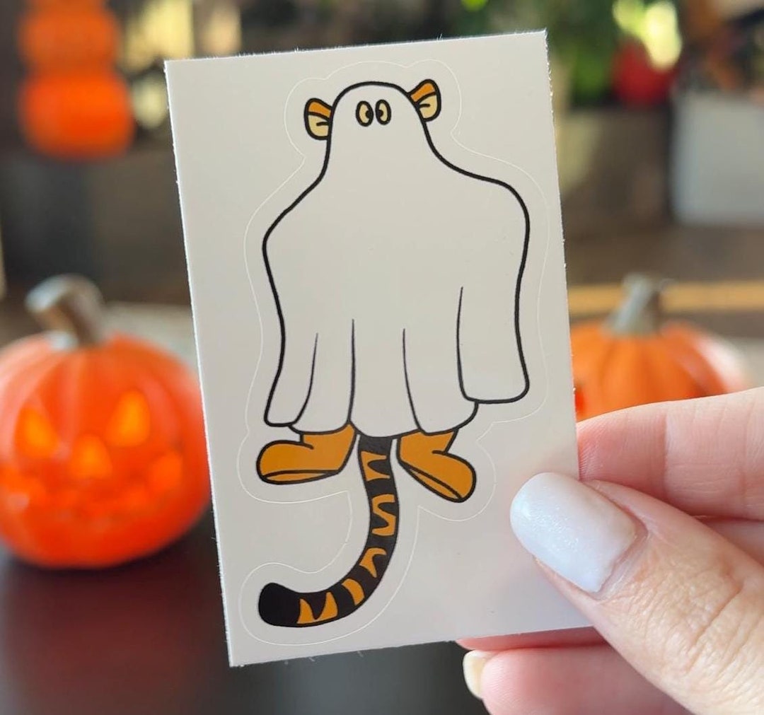 Ghost Tigger Sticker - Etsy