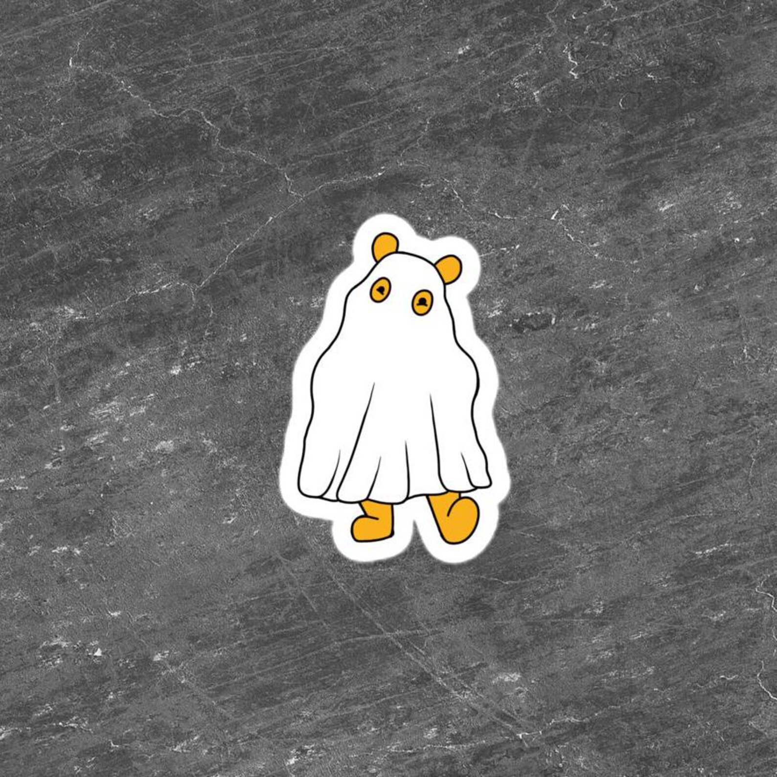 Winnie the Pooh Ghost Sticker - Etsy