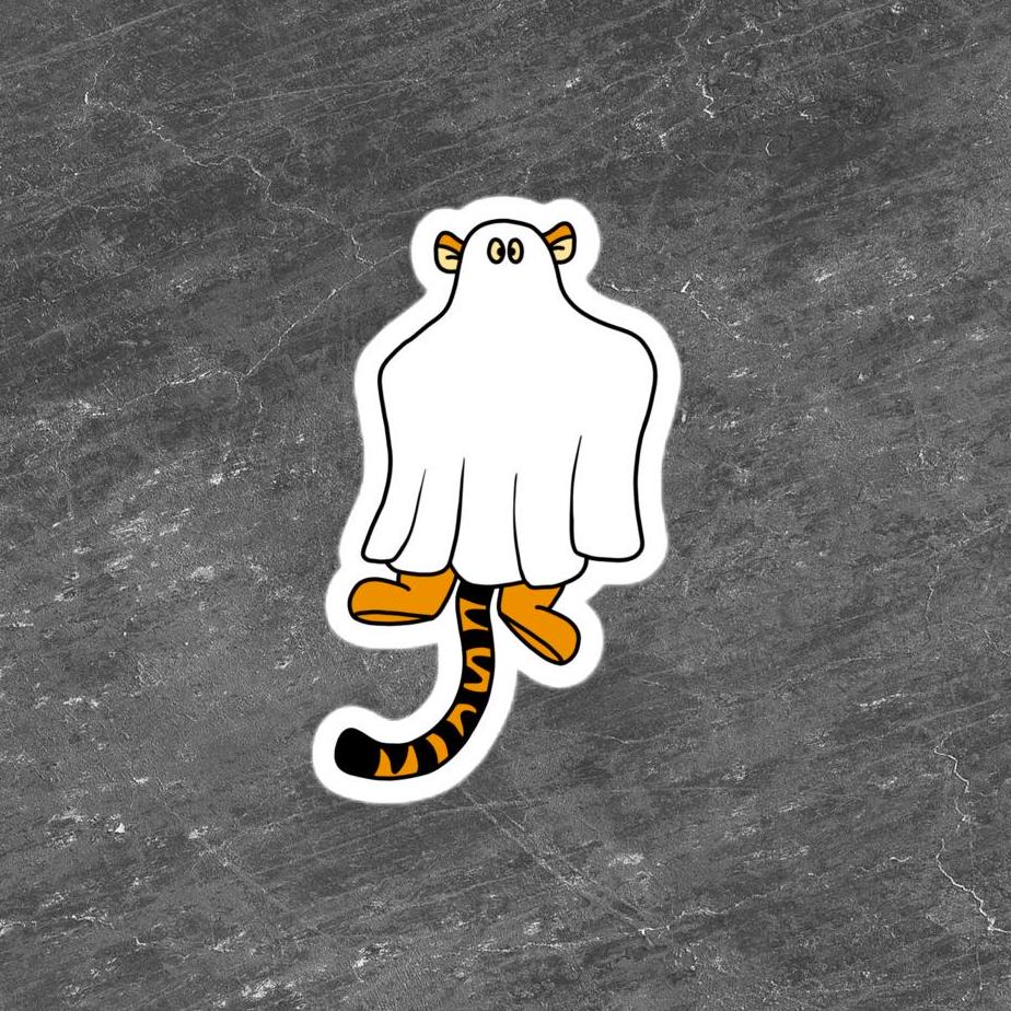 Ghost Tigger Sticker - Etsy