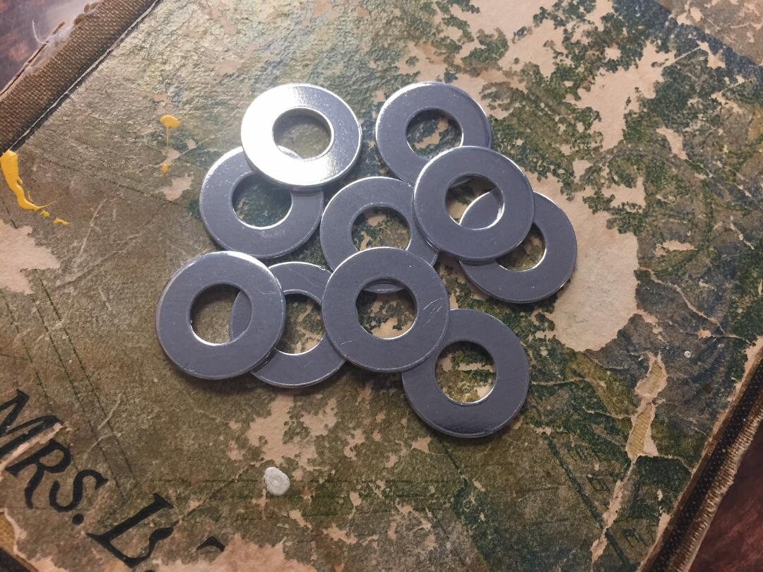 10 TUMBLED Aluminum 3/4 Inch Washers - Etsy
