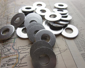 1 Inch Aluminum Blank Washer 20 Gauge Thick 10 Pcs Select - Etsy
