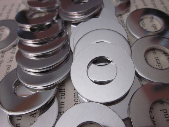 10 TUMBLED Aluminum 1.25 Inch Washers - Etsy