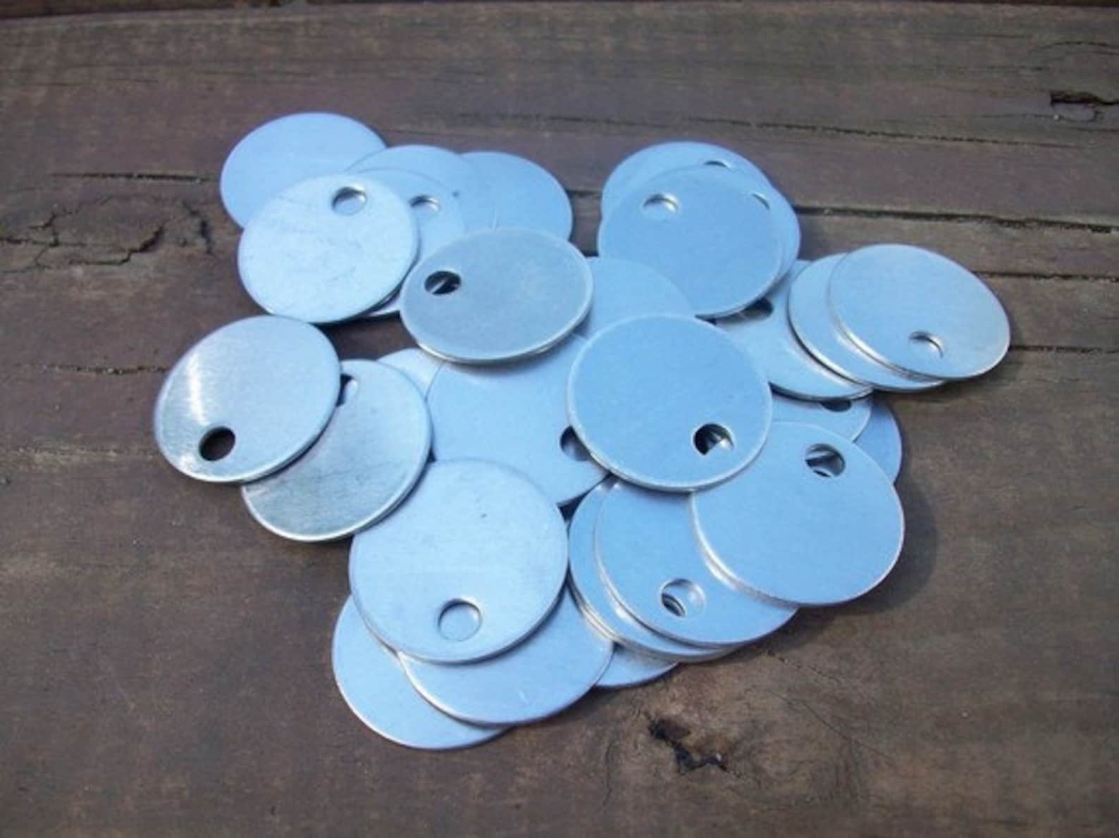 10 Aluminum 1 Inch Discs 18 Gauge - Etsy